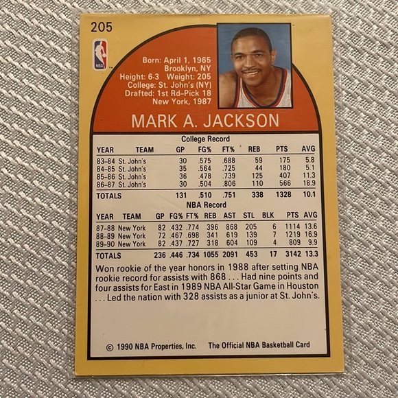 NBA Hoops | Other | Nba Hoops 99 Mark Jackson Card 205 With The ...